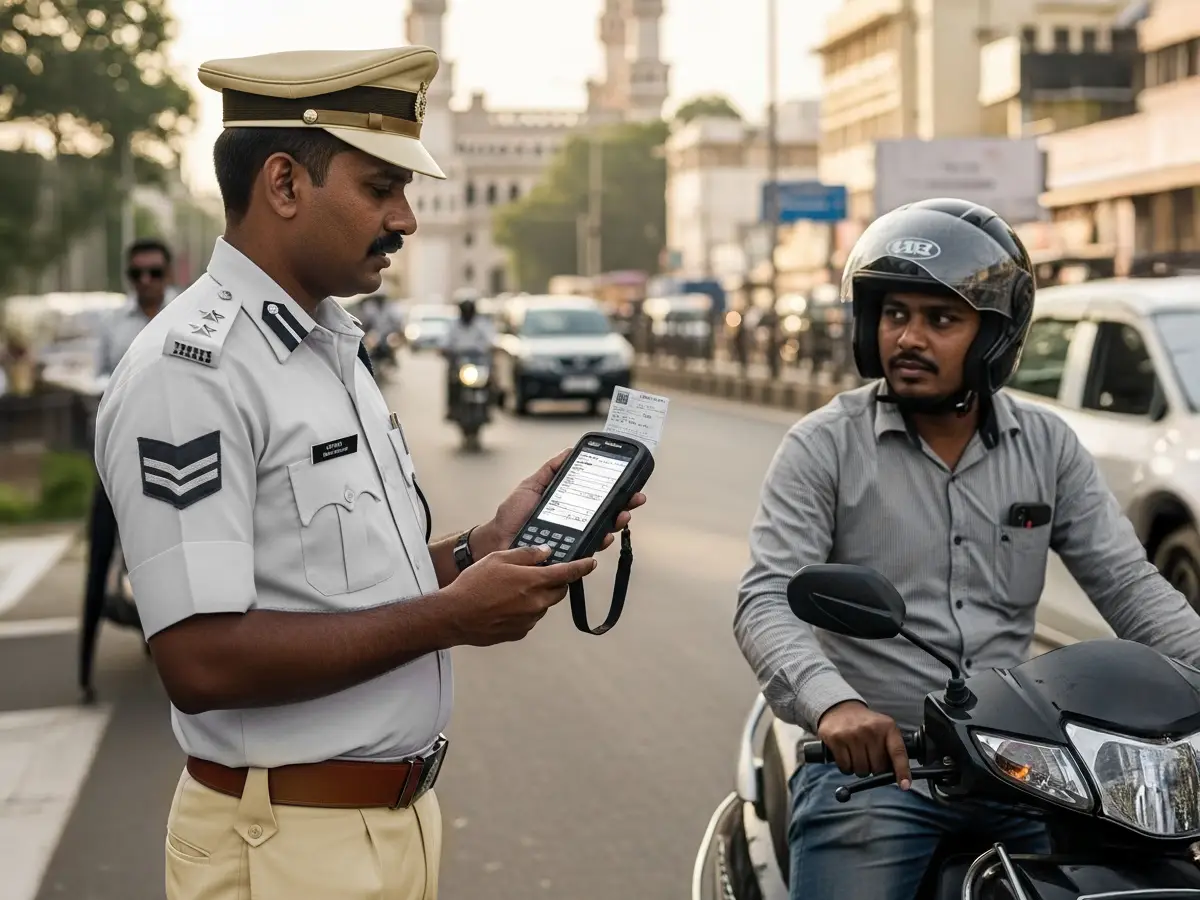 Telangana E-Challan Rules 2025: Hyderabad Traffic Fines, Penalty Points ...